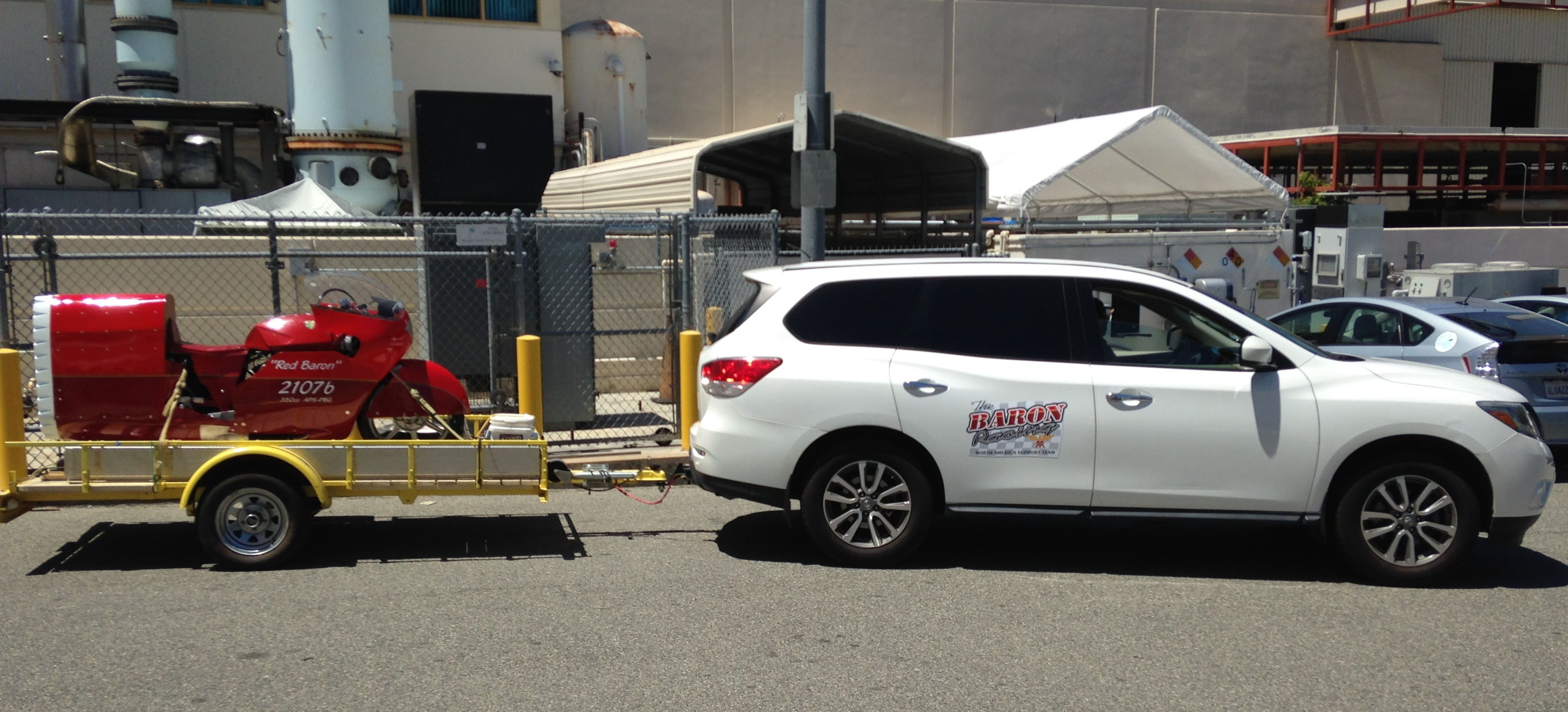 Recognition for the Race Support Vehicles – Red Baron Racing