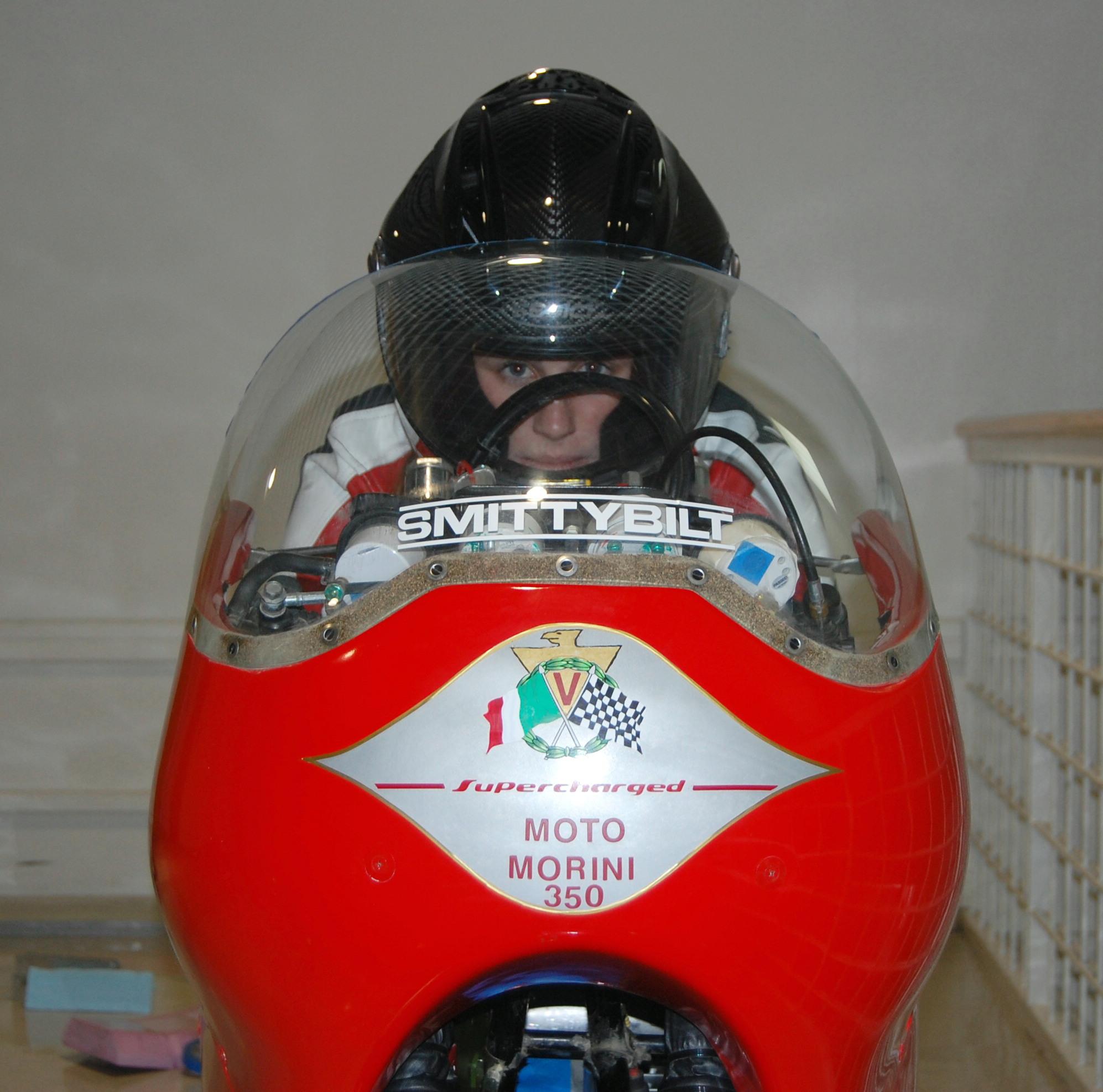 New rider with windscreen – Red Baron Racing